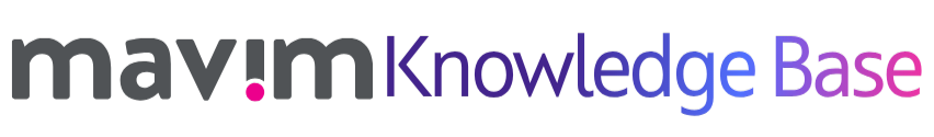 Mavim Manager | Mavim Knowledge Base